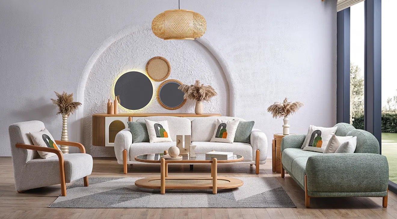 Begonvil Bohem Koltuk Takımıı | Mobilyamevime | Mobilyamevime