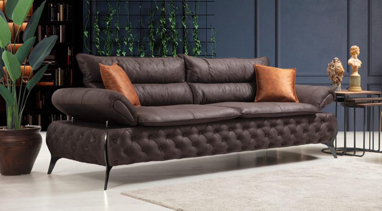 Ares Yataklı Antrasit Metal Ayaklı Koltuk Takımı | Mobilyamevime ...