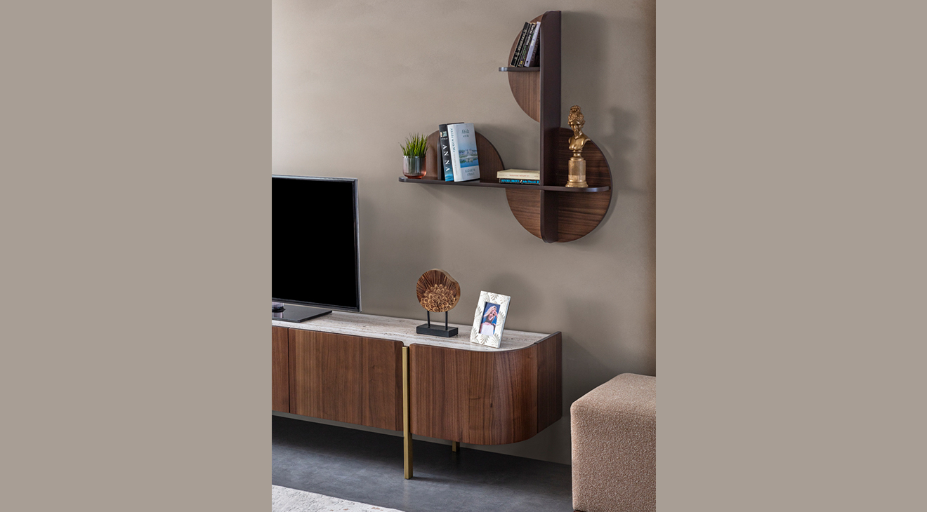 Atlantis Gold Metal Ayaklı Tv Ünitesi - Mobilyamevime | Mobilyamevime