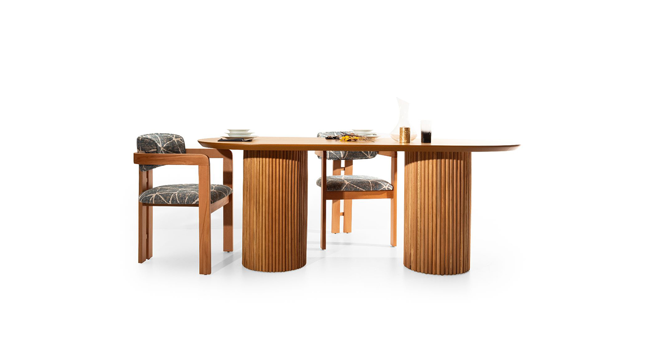 Beldad Ceviz Yemek Masası Takımı| Mobilyamevime | Mobilyamevime