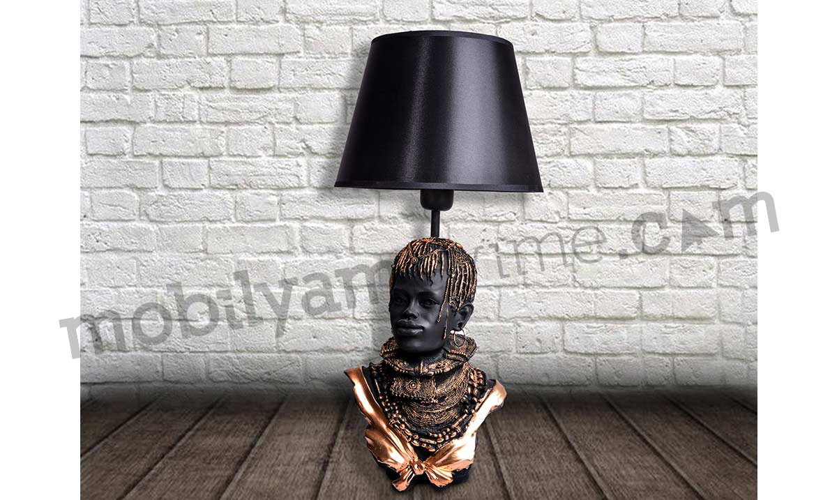 Afro Kız Abajur 3 Mobilyamevime Mobilyamevime 2103