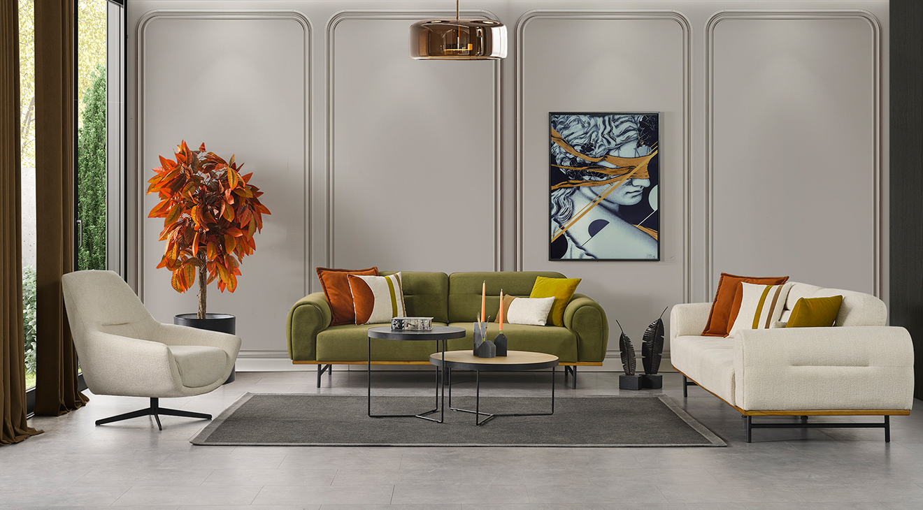 Ruby Modern Yataklı Koltuk Takımı | Mobilyamevime | Mobilyamevime