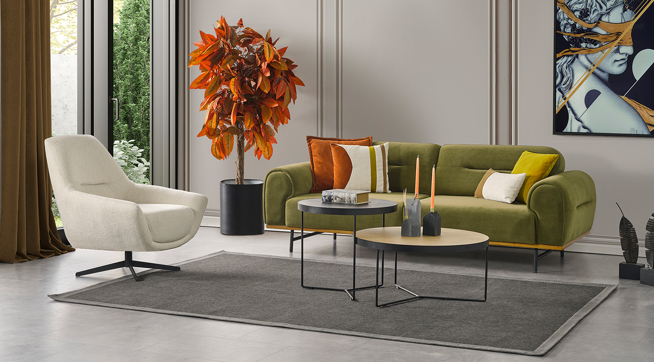 Ruby Modern Yataklı Koltuk Takımı | Mobilyamevime | Mobilyamevime