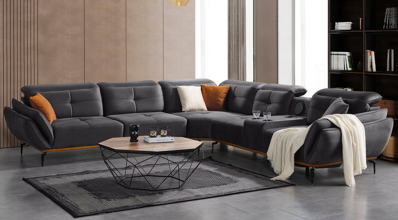 Seray Antrasit Usbli Yataklı Köşe Koltuk Takımı | Mobilyamevime ...